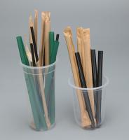 China PLA Flexible Biodegradable Plastic Straw For Boba Bubble Milk Tea for sale