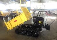 China Mechanical Transmission Case Concrete Dumper , Auto Turning Powered Wheelbarrow Tracked  for sale