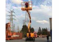 China 16 Meter 2WD Articulated Hydraulic Boom Lift With 230kgs Capacity 180 Return Platform for sale