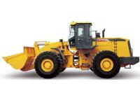 China Electromagnet Positioning Front End Wheel Loader , Dual Pump Heavy Wheel Loader for sale