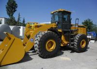 China Electromagnet Positioning Front End Wheel Loader , Dual Pump Heavy Wheel Loader for sale