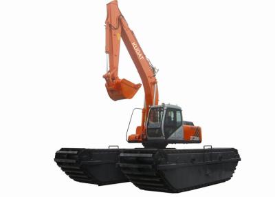China Turbocharged ISUZU Engine Amphibious Excavator Rental for Swamp / Soft Areas for sale