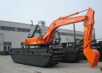 China Turbocharged ISUZU Engine Amphibious Excavator Rental for Swamp / Soft Areas for sale
