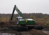 China Heavy Equipment Excavator , 32 ton 0.8 CBM Bucket Hydraulic Amphibious Dredge Excavator for sale