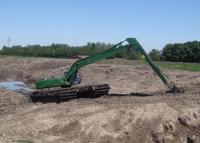 China Heavy Equipment Excavator , 32 ton 0.8 CBM Bucket Hydraulic Amphibious Dredge Excavator for sale