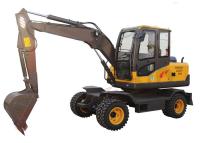 China Heavy Equipment Excavator , 0.4 M3 Bucket Capacity 8 Tonne Wheeled Excavators for sale