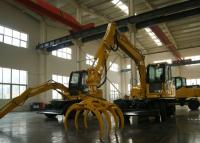 China Heavy Equipment Excavator , 0.4 M3 Bucket Capacity 8 Tonne Wheeled Excavators for sale