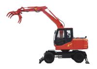 China Heavy Equipment Excavator , 0.4 M3 Bucket Capacity 8 Tonne Wheeled Excavators for sale
