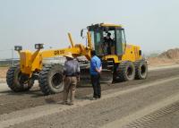 China Electrically Controlled Motor Grader Machine , 15.4Tons Operating Weight Land Leveling Machine for sale