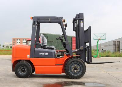 China Industrial 3 Tonne Forklift Truck for 3 Meters Max Lifting Height 160MM Free Lift Height for sale