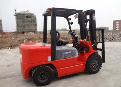 China Balance Weight Type Diesel Manual Forklift Truck With Triple Mast And Sideshift for sale