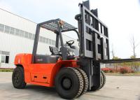 China 7 Ton Hydraulic Diesel Double Pallet Industrial Forklift Truck With 3360MM Min Turning Radius for sale