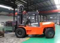 China 4 wheel Diesel Engine Forklift , Full Automatic Stepless Speed Adjustable Heavy Duty Forklifts for sale