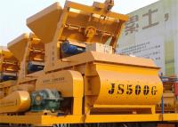 China Electric Dual - Axial Forced 500L Cement Concrete Mixer Machine With 25 M3 / H Productivity for sale