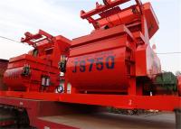 China 750L Electric Twin Horizontal Shafts Concrete Mixer Machine 0.75 m3 Discharge Capacity for sale