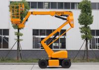 China 10M Electric Powered Articulated Hydraulic Boom Lift With 200KG Lifting Capacity Trojan Battery for sale