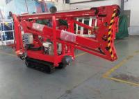 China Wired Remote Control Hydraulic Boom Lift , High Strength Steel Articulating Boom Lift for sale