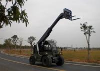 China Rear Wheel Steering Telescopic Reach Forklift , Hydraulic Brake Boom Lift Truck Rental for sale
