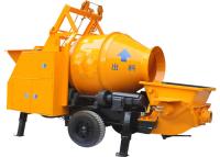 China 30m3 / H Mobile Concrete Mixer With Pump And 600 L Hopper Capacity for sale