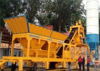 China Four Hopper Concrete Mixer Machine 35 M3 / H Mobile Concrete Batching Plant for sale