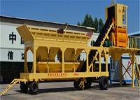 China Four Hopper Concrete Mixer Machine 35 M3 / H Mobile Concrete Batching Plant for sale
