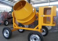 China 175L Mini Diesel Concrete Mixing Machine With Hydraulic Hopper , 13KW Diesel Engine for sale
