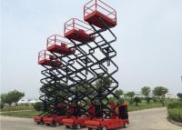 China 6-11M Electric Self - propelled Scissor Lift / Aerial Work Platform 300KG Lift Capacity for sale