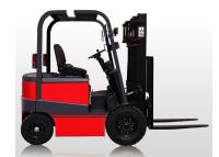 China 80V Battery Curtis Controller 3 tonne Electrical Industrial Forklift Truck 3M Container Mast for sale