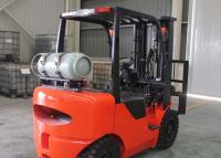 China NISSAN K25 Engine 3.5 Ton LPG forklift equipment With Solid Tires And Full Free Mast for sale