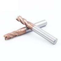 China 4 Flute Solid End Mill Square Tungsten 30° 55° 45° High Speed For Stainless Steel Metal for sale