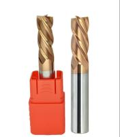 China 4 Flute Solid End Mill Square Tungsten 30° 55° 45° High Speed For Stainless Steel Metal for sale