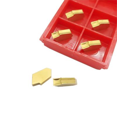 China Golden CNC Lathe Parting And Grooving Inserts for sale