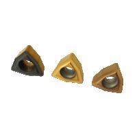 China WCMX Golden CNC Tungsten Carbide Lathe Inserts WCMX040208 CVD PVD Coating Available for sale