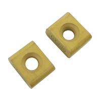 China Tungsten Cutting Carbide Milling Inserts CVD TiN Coated Yellow for sale