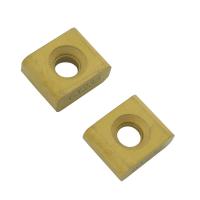 China Tungsten Cutting Carbide Milling Inserts CVD TiN Coated Yellow for sale