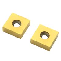 China 10pcs Yellow Carbide Cutter Inserts PVD Coating Metal Cutting Inserts for sale