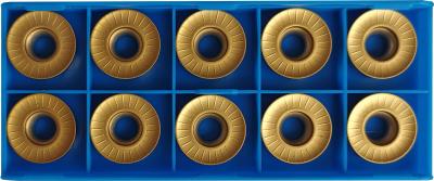 China Yellow Round Carbide Inserts Milling Cutting Insert RCGT10T3MO-LH for sale