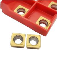 China Cemented Carbide Inserts SCMT09T310-MJ Tungsten Carbide Inserts with Golden PVD Coating for and Precise Metal Cutting Operations for sale