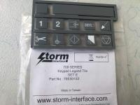 China 75709001 Keyboard, Silkscreen,storm-interface,70e00103is a part of the Cutter Spare parts for sale