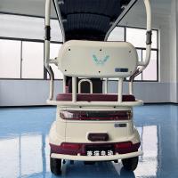 China 3 Seater Semi Enclosed 500W Electric Sightseeing Tricycle with 48V/60V Battery and 300-8 Tires for Resort Transport for sale