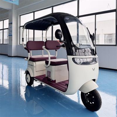 China Hongguang W Semi-Open 4-Seater Electric Tricycle with 800W Motor and 2100mm Length for Family Travel for sale