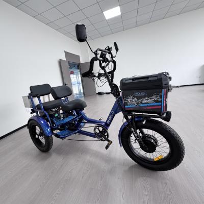 China Lightweight Electric Tricycle with 70kg High-Carbon Steel SPP Frame, Magnesium Alloy Integrated Wheel, and 150km Driving Range for sale