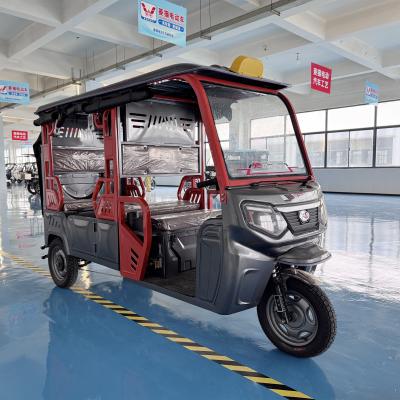 China 4-Seat Electric Tuk Tuk Passenger Rickshaw with 800kg Load Capacity and 80km Range for Urban Transport for sale