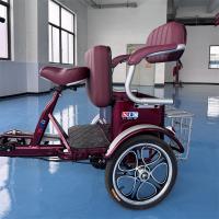 China 30-50km Range 2-Seater Electric Trike with Dual Shock Absorption System and Steel Frame Construction for sale