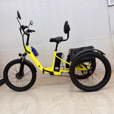 China 3 Wheel Mobility Scooter with 48V 500W Motor and 24-inch Tires - Single Seat Electric Vehicle for Family Leisure for sale