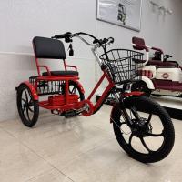 China Single Seat 3 Wheel Mobility Scooter with 24x2.125 Tires and 32/16 Single Speed Transmission for Adult Commuting for sale