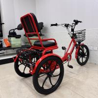 China Single Seat 3 Wheel Mobility Scooter with 24x2.125 Tires and 32/16 Single Speed Transmission for Adult Commuting for sale