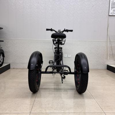 China Customizable Semi-Enclosed Electric Leisure Tricycle with 48V 500W Motor and 20x4.0 Tires for Resort Rental and Commercial Use for sale