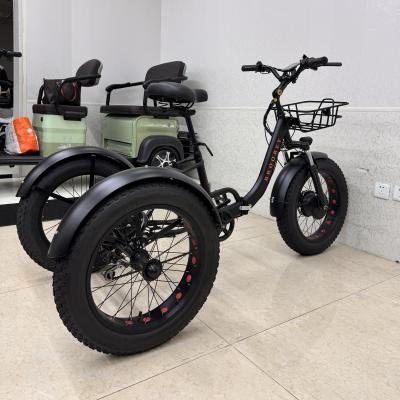 China 3-Wheel Electric Mobility Scooter with 48V 500W Motor and 20×4.0 Anti-Slip Tires for Adult Outdoor Use for sale