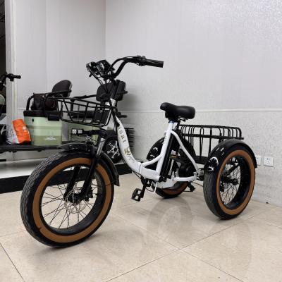 China Adult 3 Wheel Mobility Scooter with 48V 500W Motor and 48V 15AH Battery - Lightweight Foldable Electric Tricycle for sale